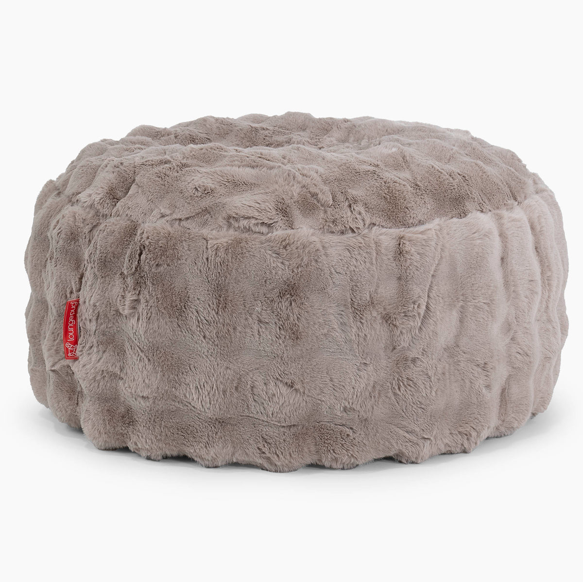 Lounge Pug Sittpuff Rund Fuskpäls Bubble Minkbrun– Big Bertha Original SE