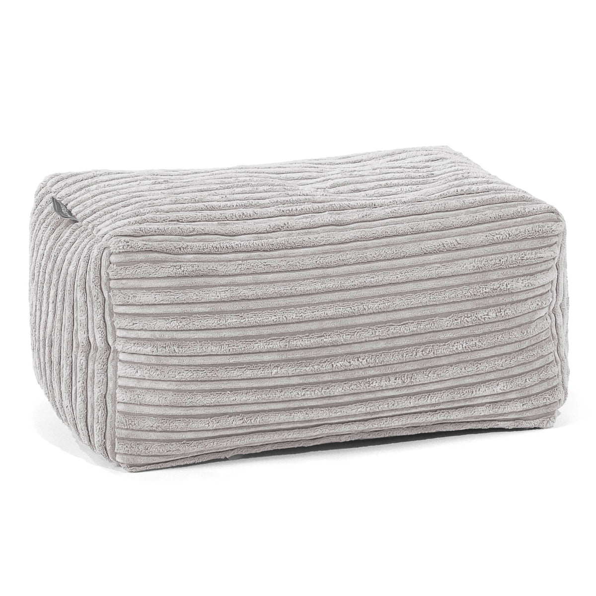 Lounge Pug®, Liten Fotpall, Puff, Klassisk Manchestertyg Silvergrå– Big ...